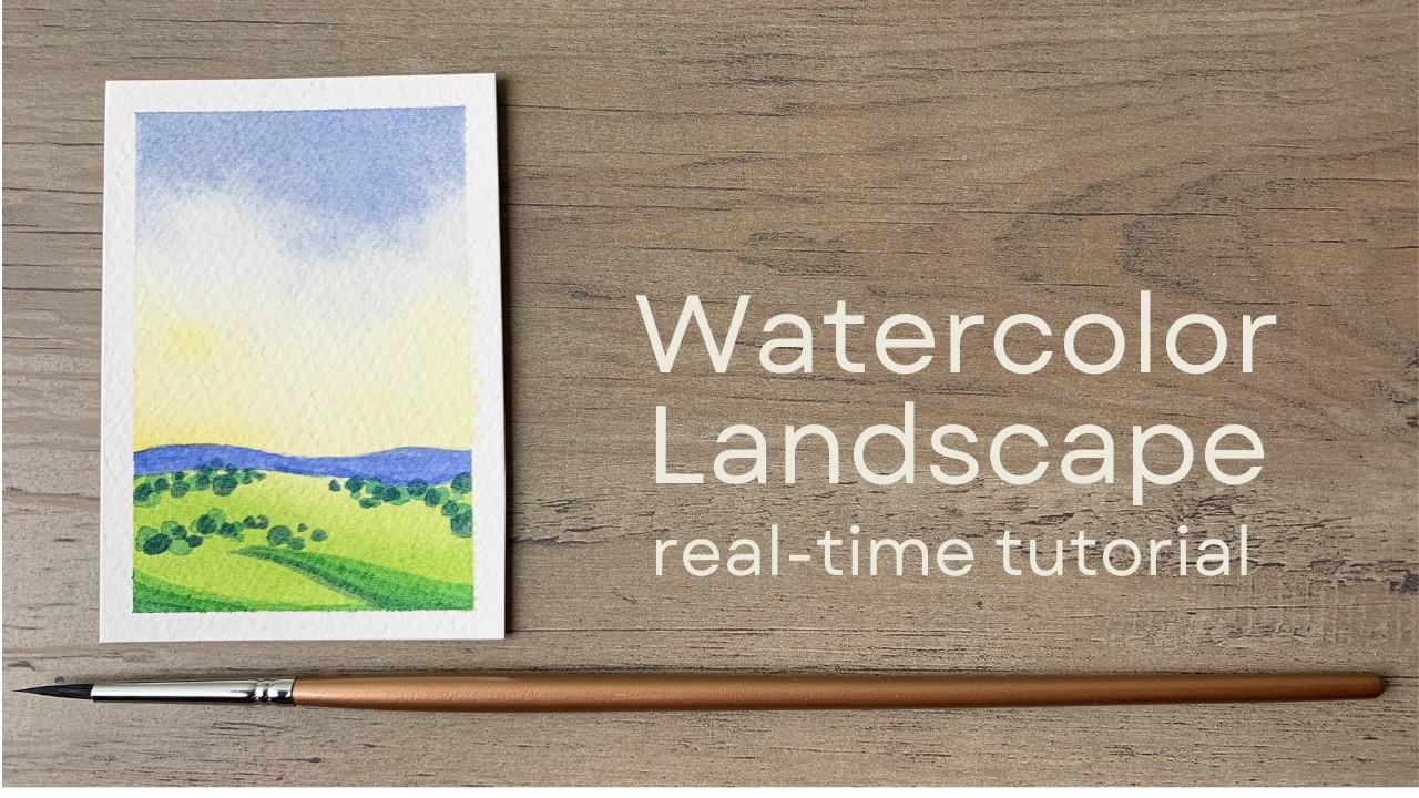 Watercolor Landscape Tutorial for Beginners | Easy to Follow Step-by ...