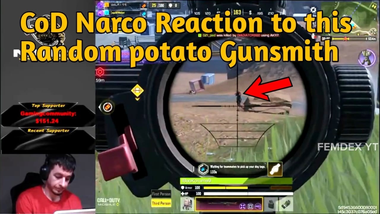 "CoD Narco Teams Up with the Funniest Random Potato Players in Call of ...