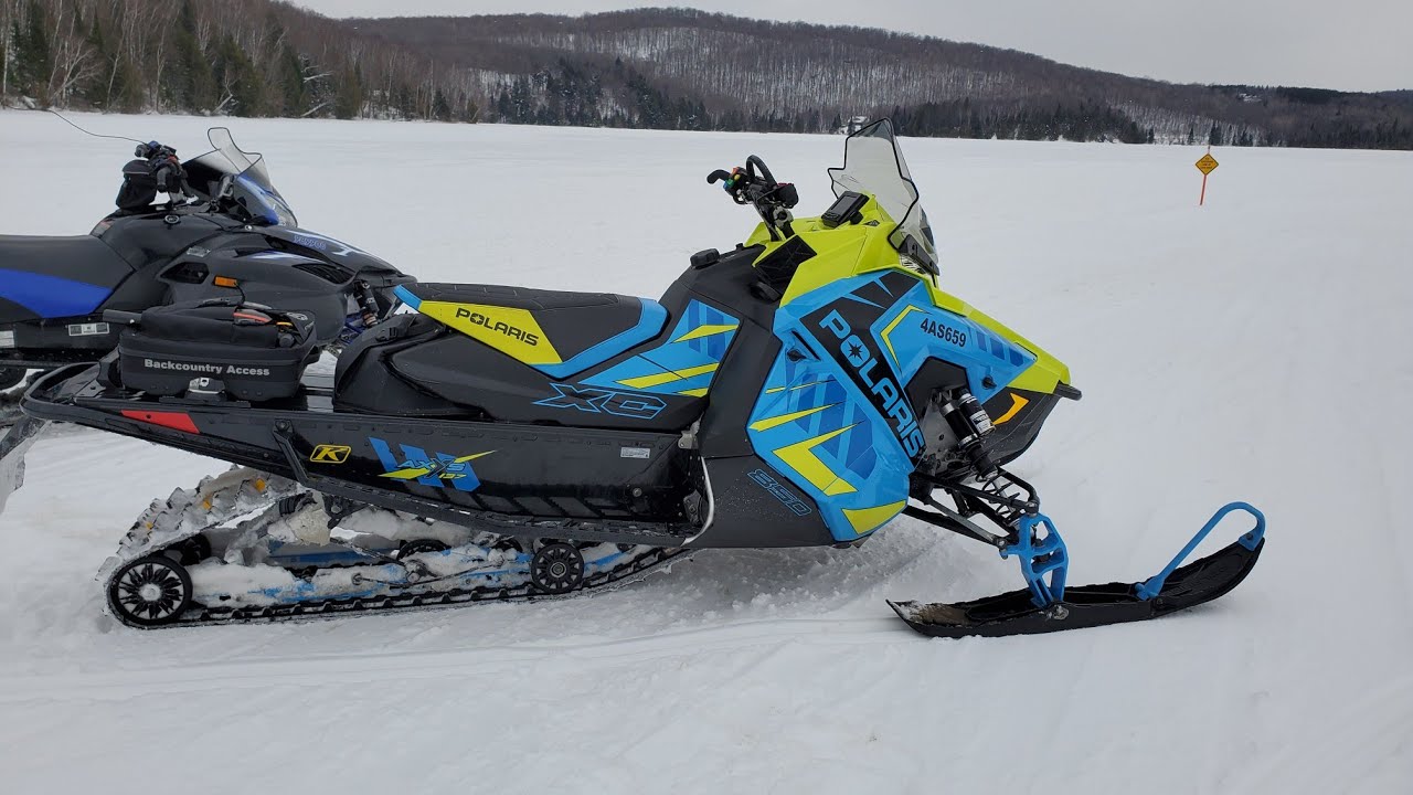 Family Day weekend sledding, Ontario Trails. OFSC. 2020 Polaris Indy XC ...