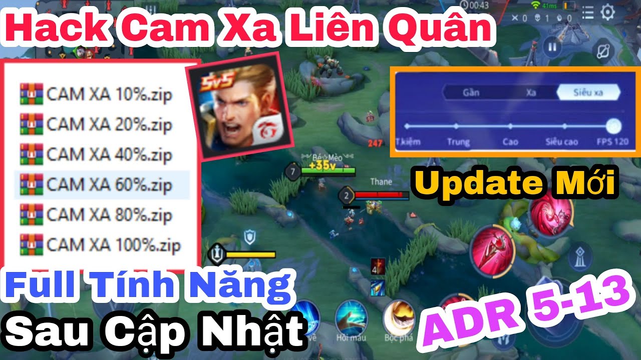 HACK CAM XA LIÊN QUÂN SAU CẬP NHẬT - AN TOÀN KHÔNG KHOÁ ACC - HACK LQ MỚI NHẤT - AUTO MAP - YouTube
