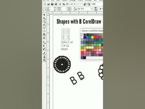 Shapes with B Corel Draw | Lunar Computer College - YouTube