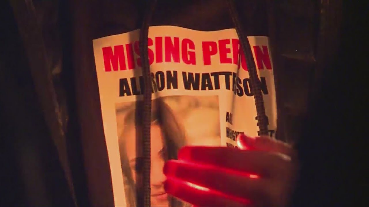 Private search, candlelight vigil for Allyson Watterson - YouTube