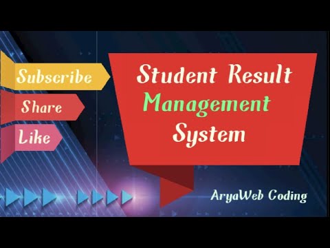 Student Result Management System Self Intro In This Project By Aryaweb Coding & Development In ...