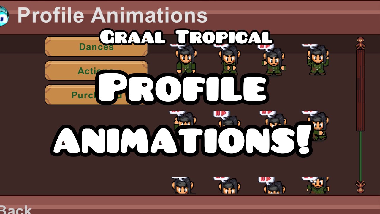 Graal Tropical | New Profile Animations! - YouTube