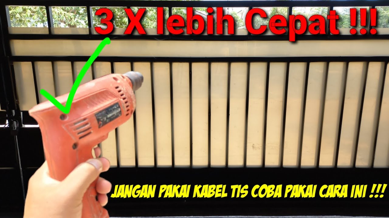Cara Pasang Fiber Pagar Dengan Cepat dan Mudah - YouTube