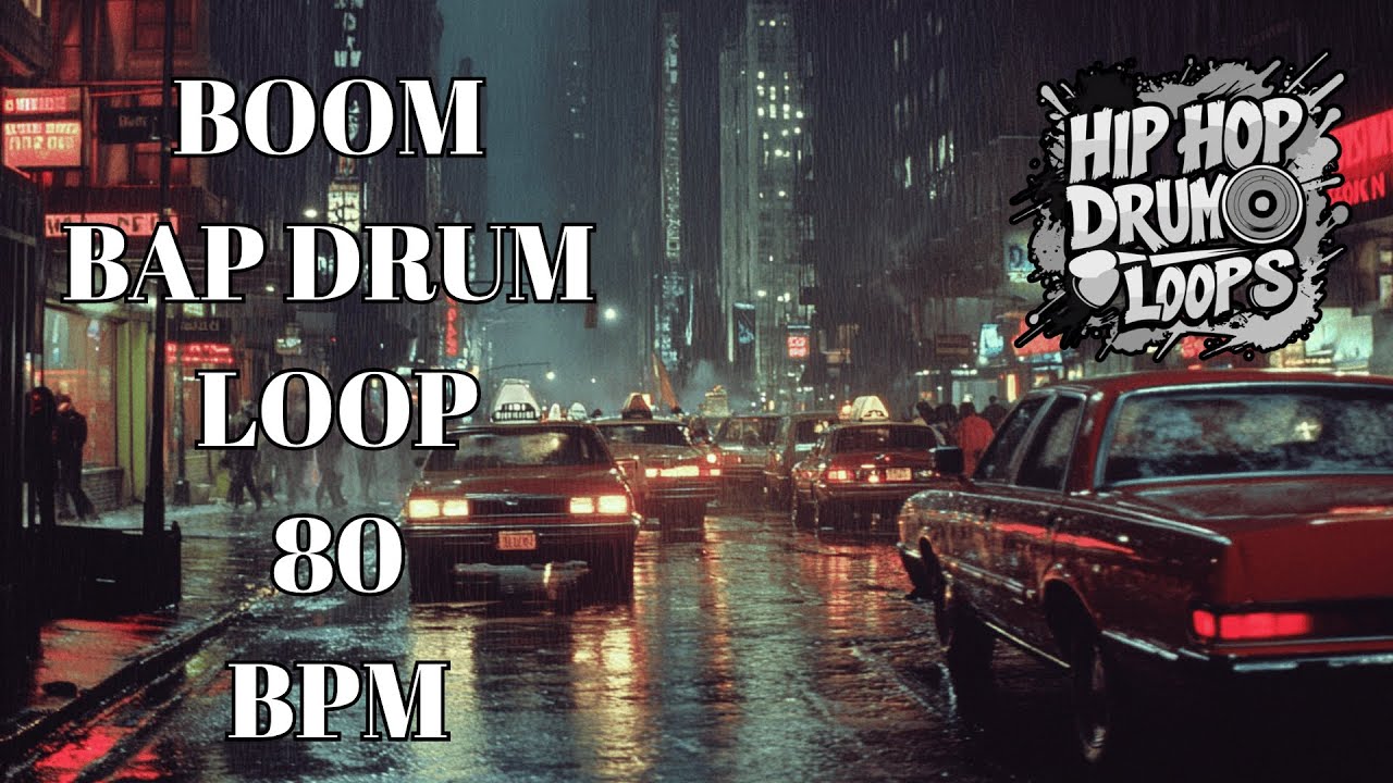 80 BPM Hip Hop Drum Track – Smooth Laid-Back Boom Bap - YouTube