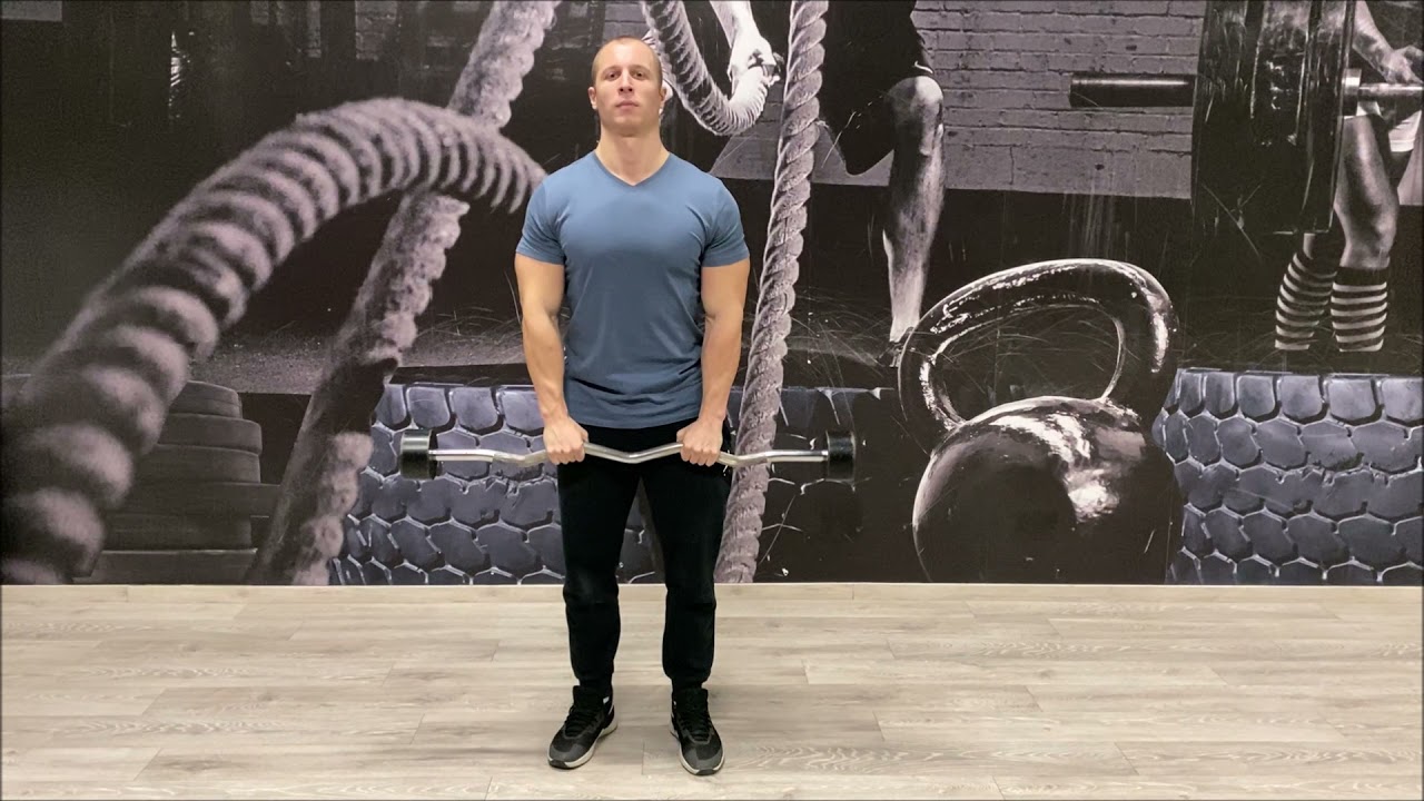 How To Do The Reverse Barbell Curl Youtube