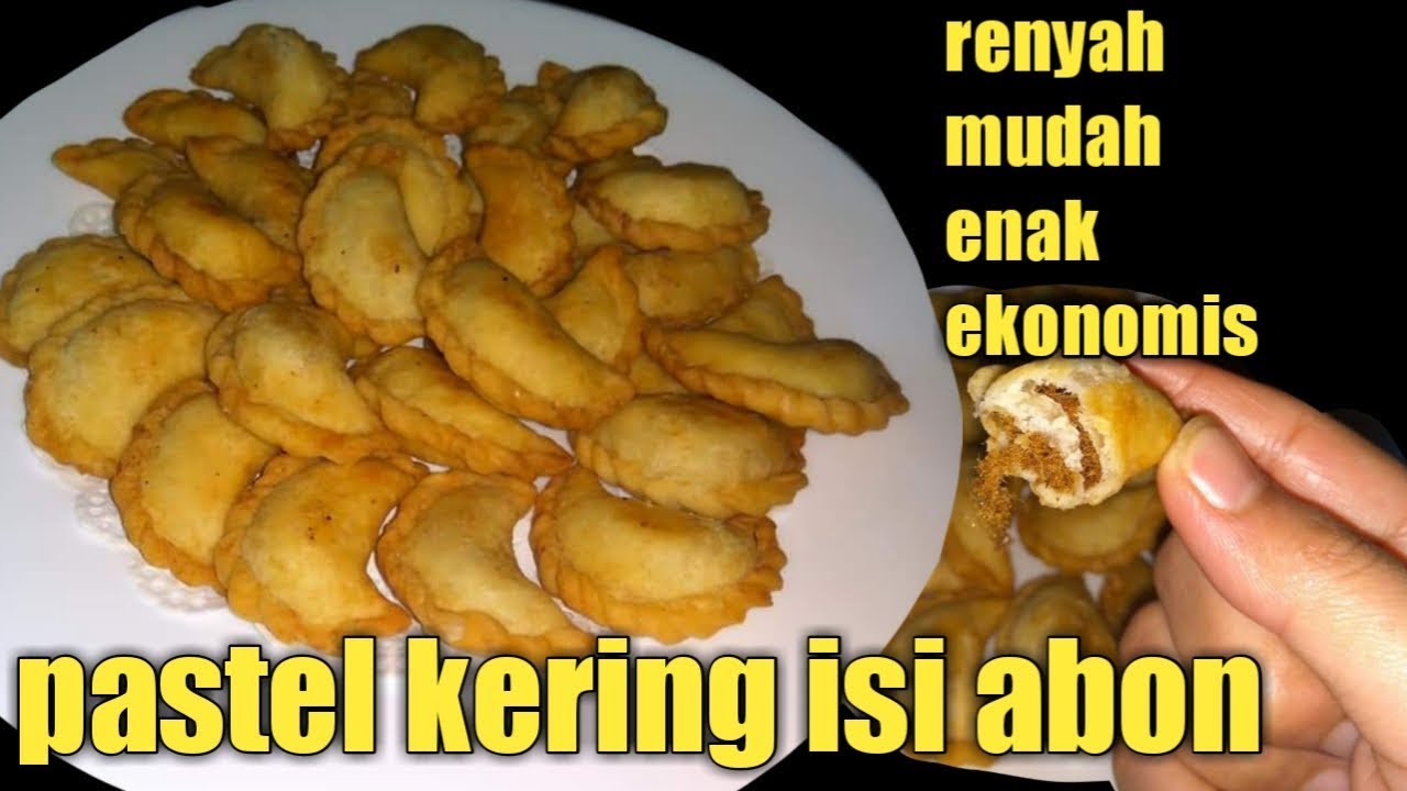 Kue lebaran,pastel mini kering isi abon - YouTube