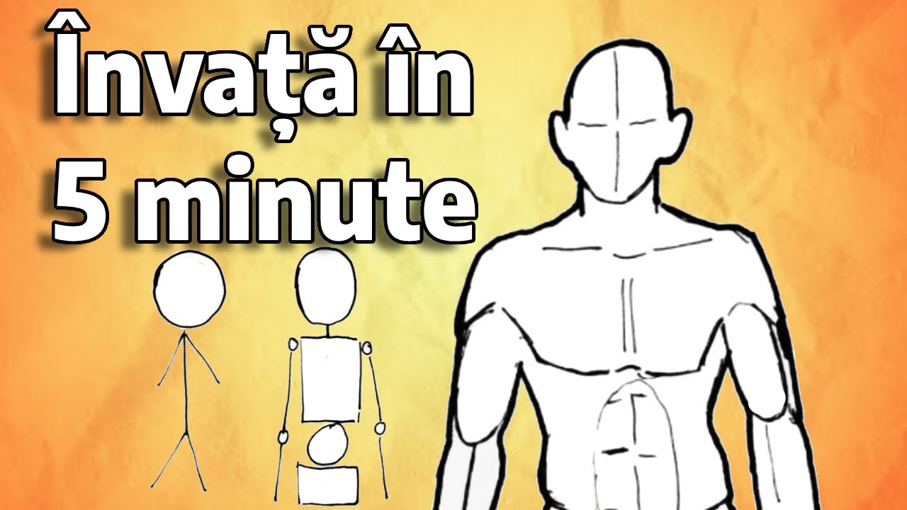 Te Invat sa Desenezi Corpul Uman in 5 minute (pe bune) - YouTube