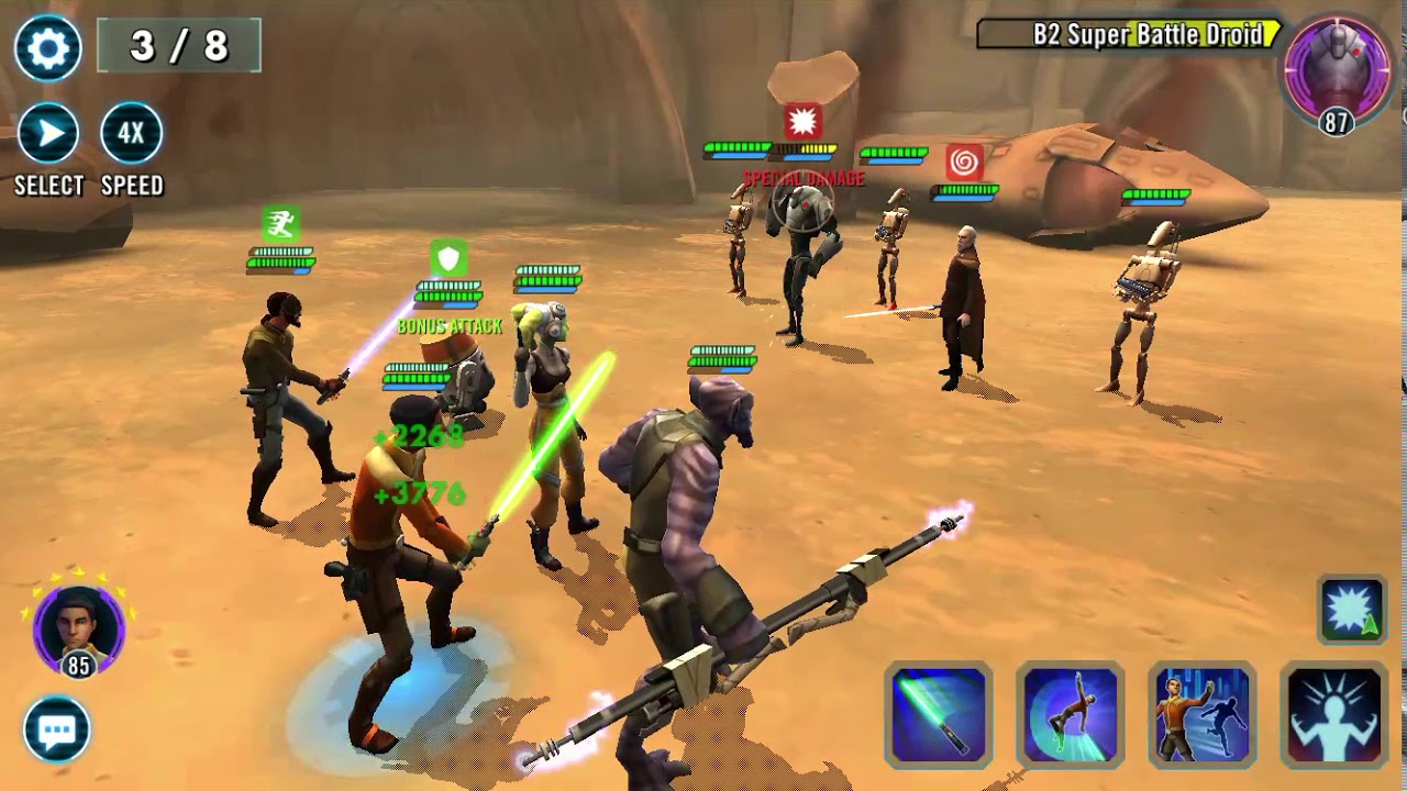 Beating the Secrets and Shadows Assault Battle Bonus Tier | SWGOH: Star ...
