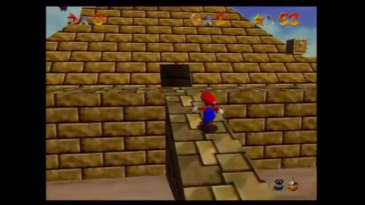 Shining Atop the Pyramid (Full Way) - Super Mario 64 Walkthrough - YouTube