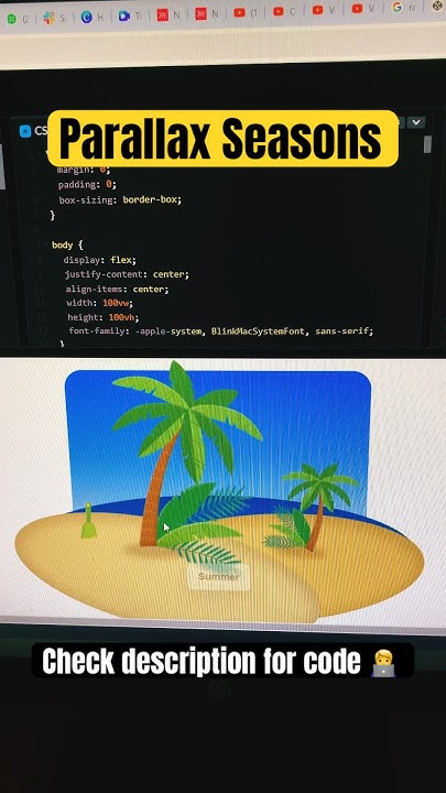 Parallax Season | JavaScript #html #tutorials #shorts - YouTube