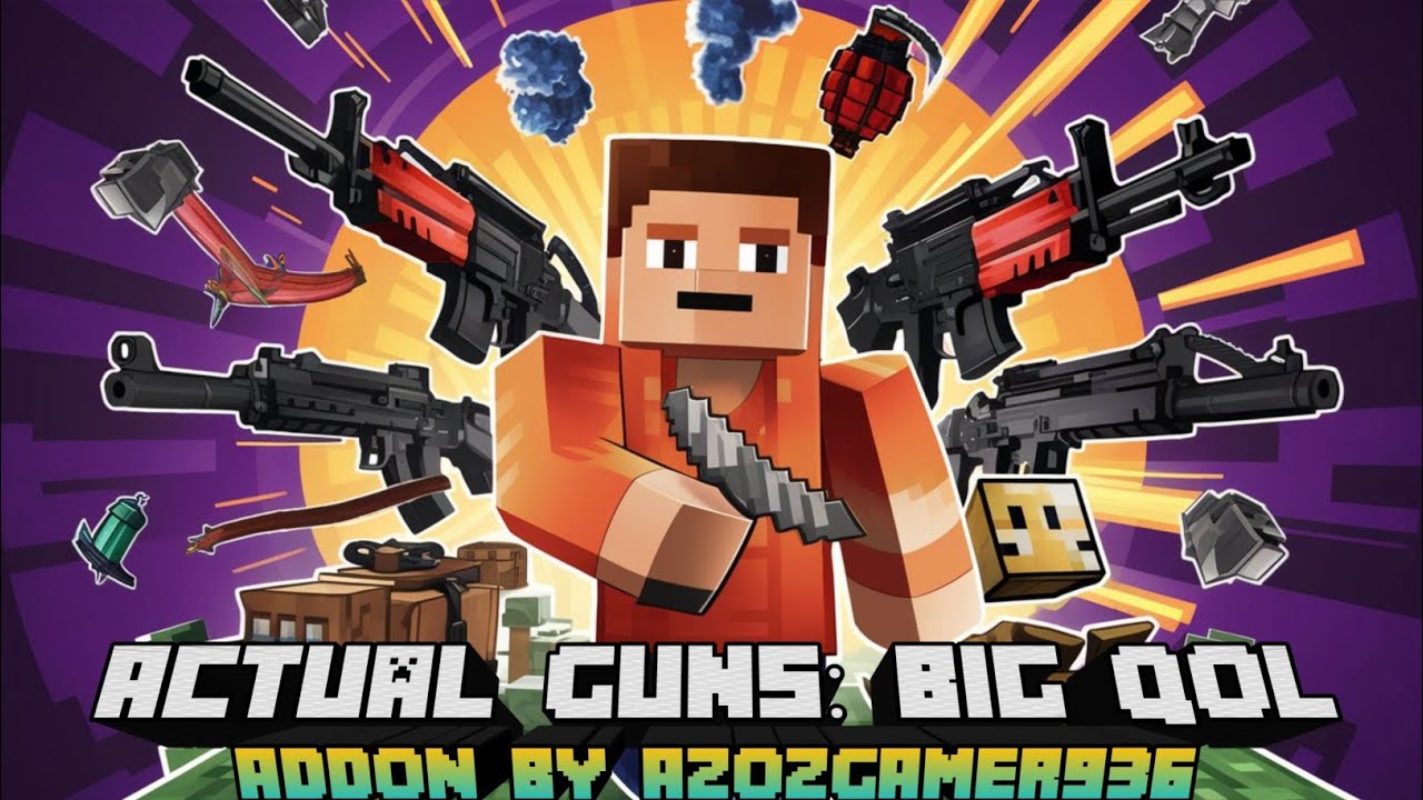 Update!! 3D Guns Mod Minecraft Pe - Actual Guns CSO V3.1.26: Big QOL ...