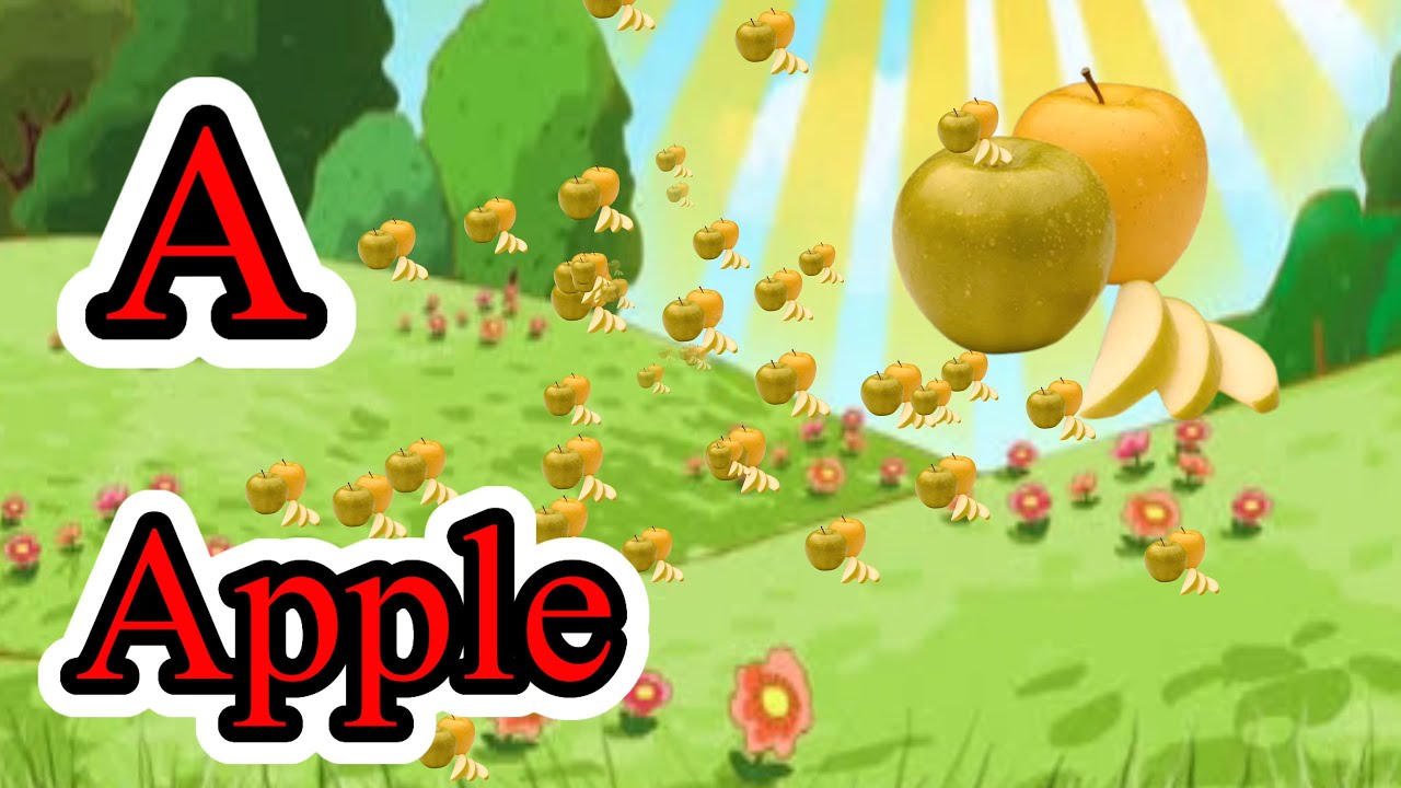 Learn alphabets from a to z | a for apple | b for ball - YouTube