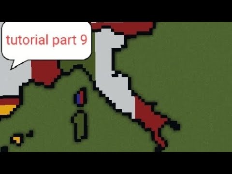 italy small scale world flag map tutorial part 9 - YouTube