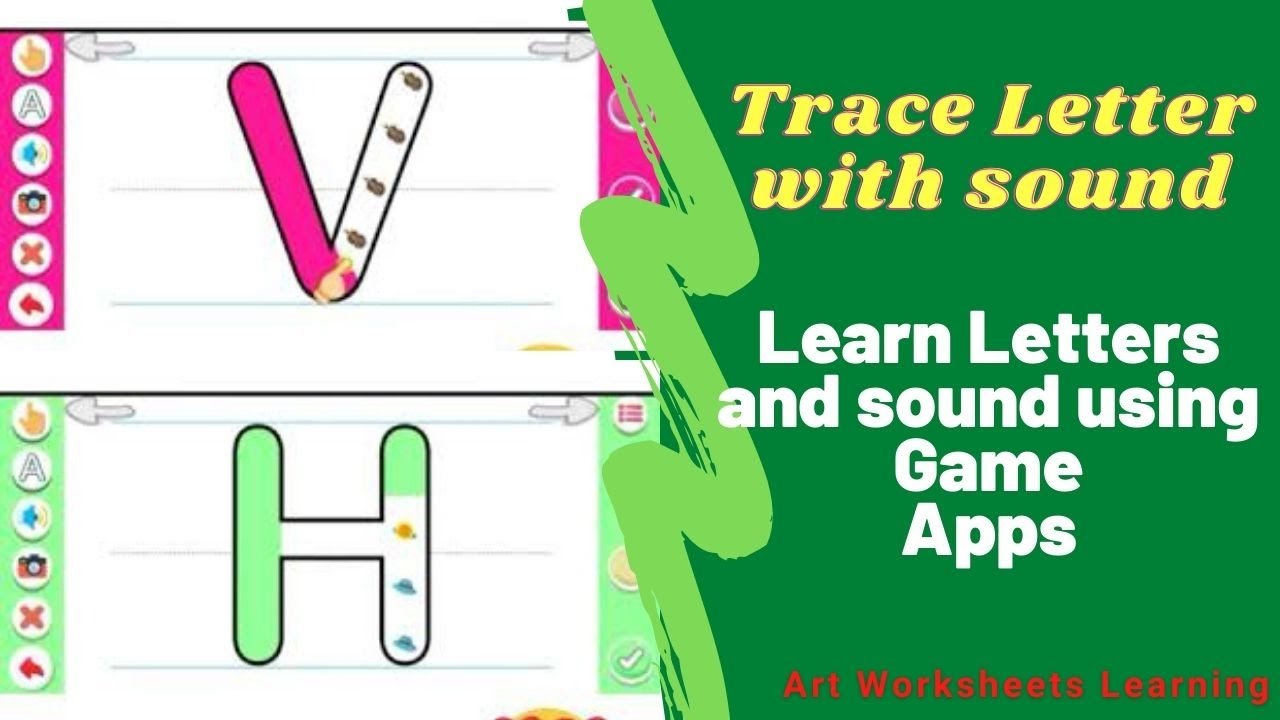 Alphabeth Trace and Sound phonics - Using Game App Learning - YouTube