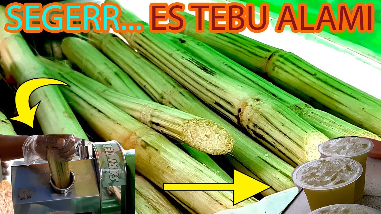 SEGEEER NIKMAT! ES TEBU MURNI DARI TEBU ASLI BUKAN KALENG-KALENG - YouTube