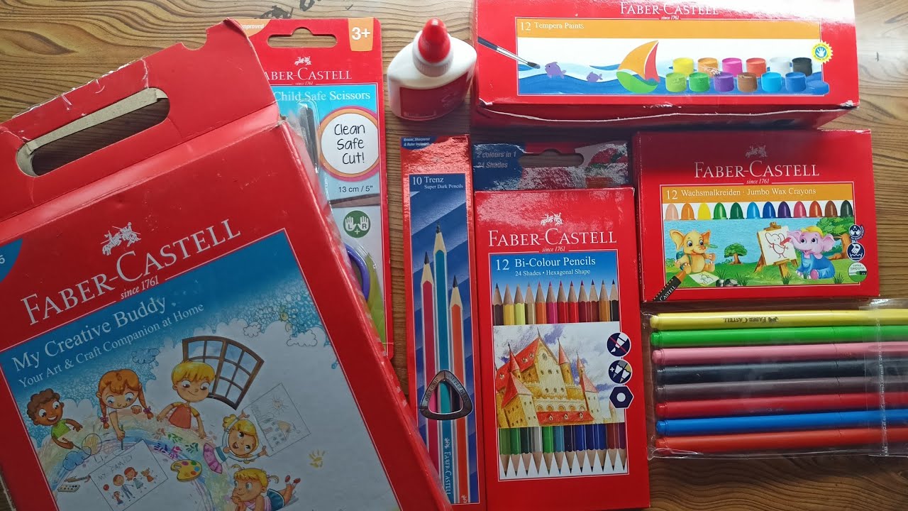 Faber Castell art and craft Kit Unboxing | best for kids and students ...