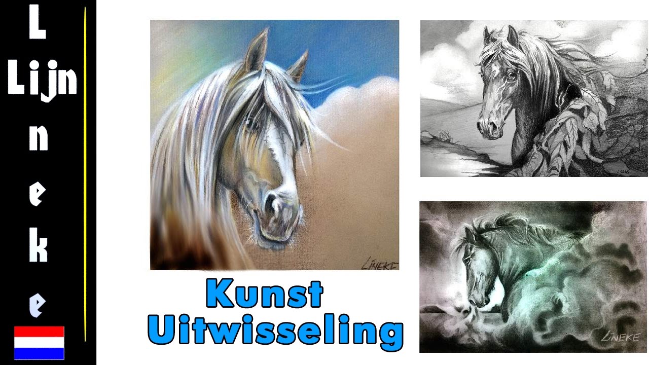 Mijn mooiste PAARDEN tekeningen ^.^ door Lineke Lijn - YouTube