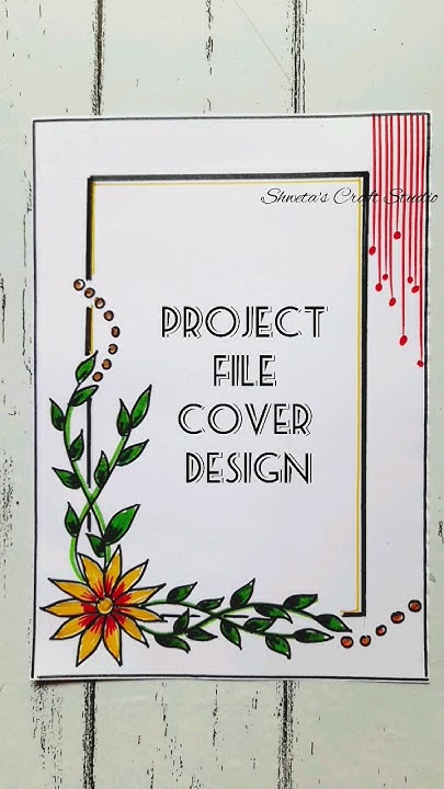 Poject Front Page Design #shorts Project File border design Ideas/ # ...