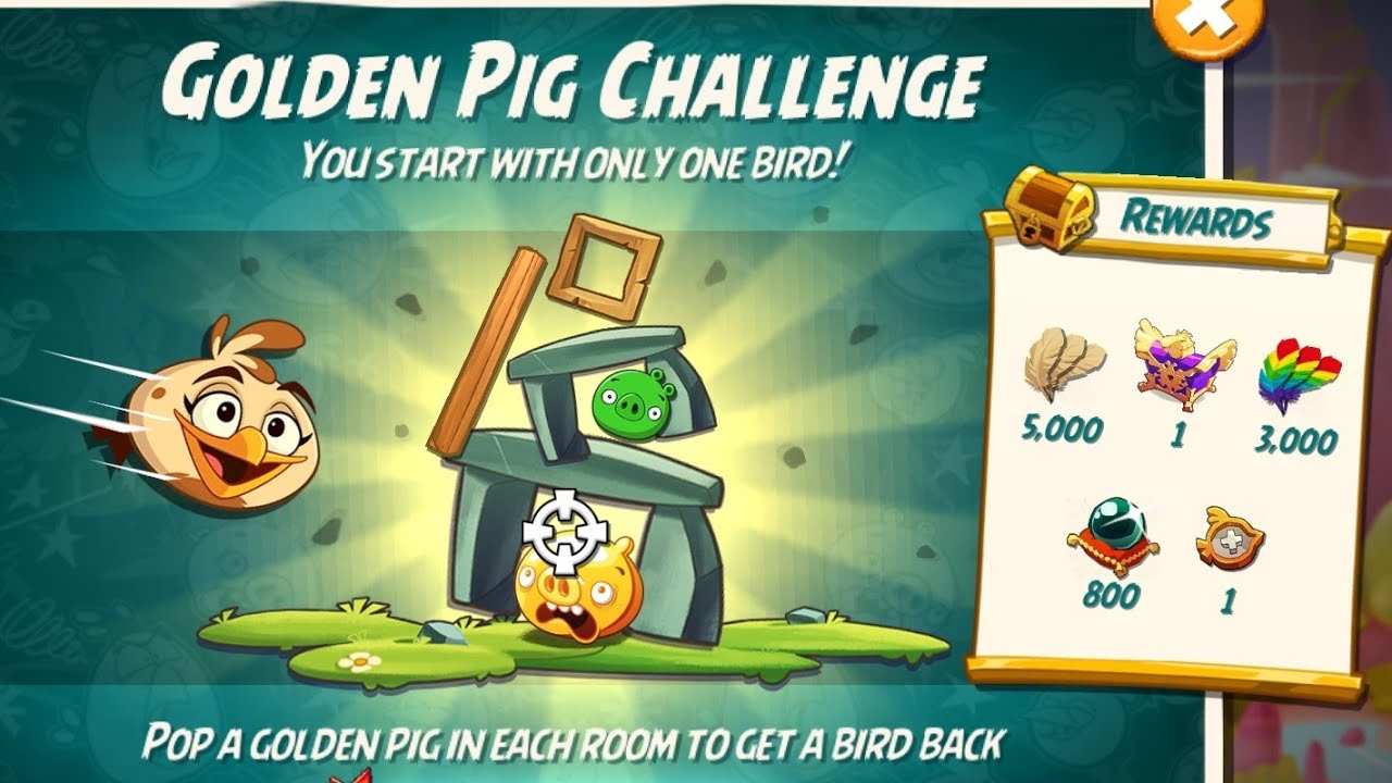 Angry birds 2 the golden pig challenge 11 may 2024 with melody #ab2 the ...