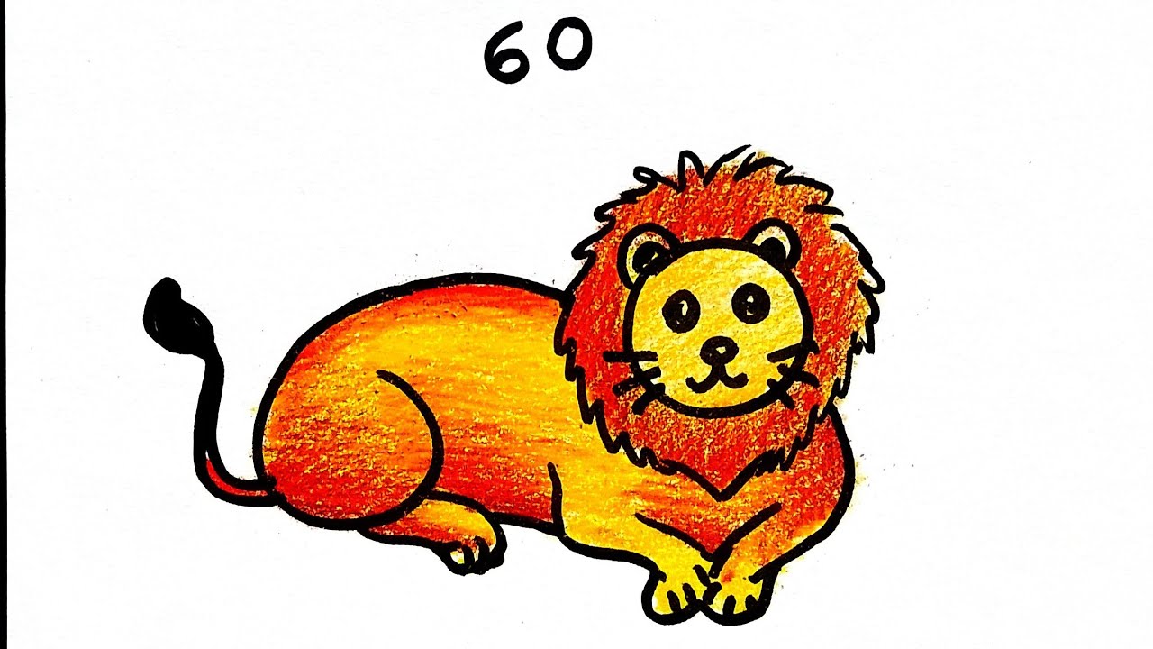 How To Draw Jungle Animals Step By Step Easy🦁Animal Drawing Tutorial🦁 ...