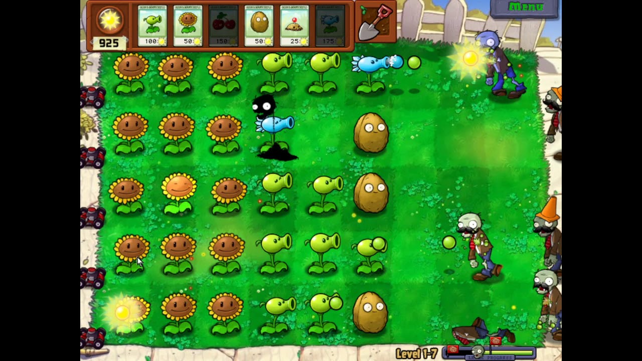 Plants Vs Zombies mustache mode - YouTube