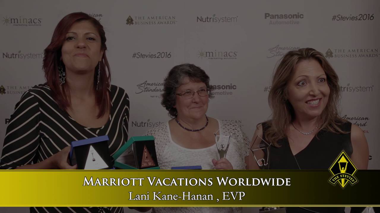 Marriott Vacations Worldwide is a Stevie Award winner in The 2016 ...