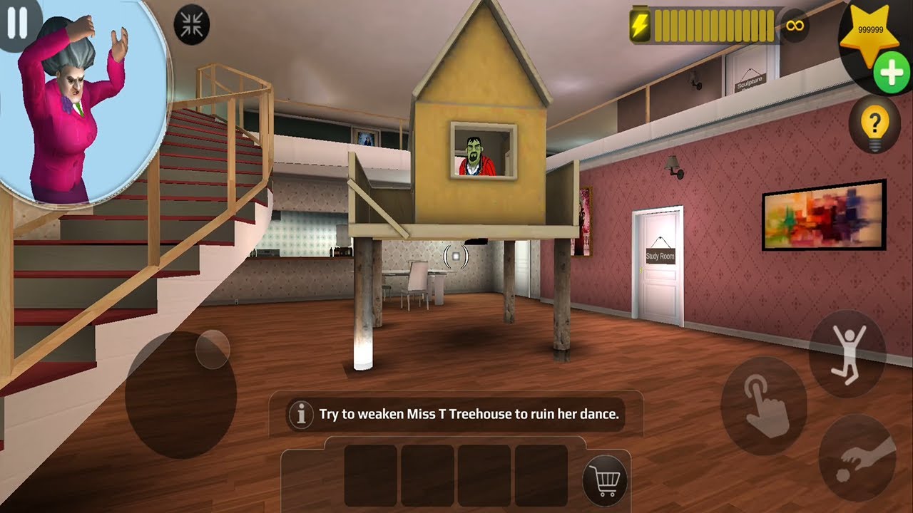Scary Teacher 3D Chapter Update FUNNY MOMENTS in Miss T House! - YouTube