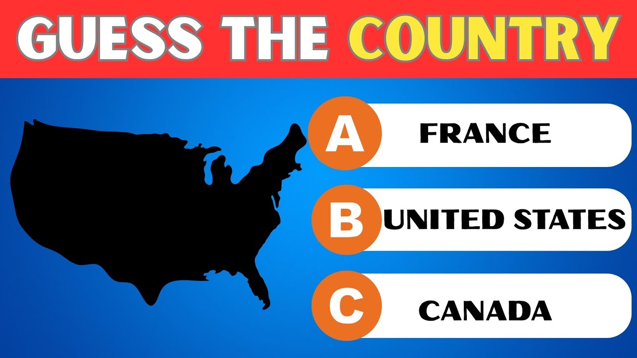 Guess the Country by the Shape Quiz | 35 Countries Quiz - YouTube