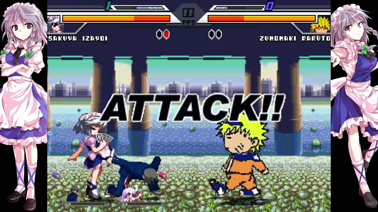 NICK54222 MUGEN: Sakuya Izayoi (me) VS Zumomaki Raruto (Raruto) - YouTube
