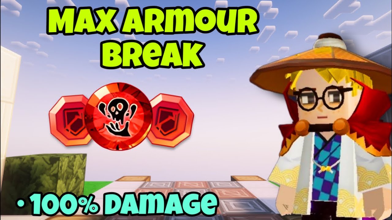 Power Of Max Armor Break Runes In BedWars - YouTube