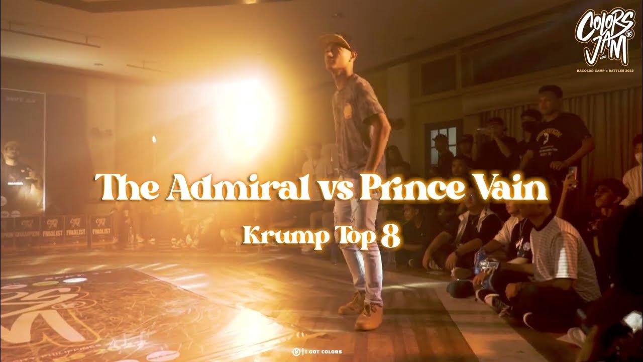 The Admiral vs Prince Vain | Top 8 Krump | Colors Jam Bacolod 2022 - YouTube