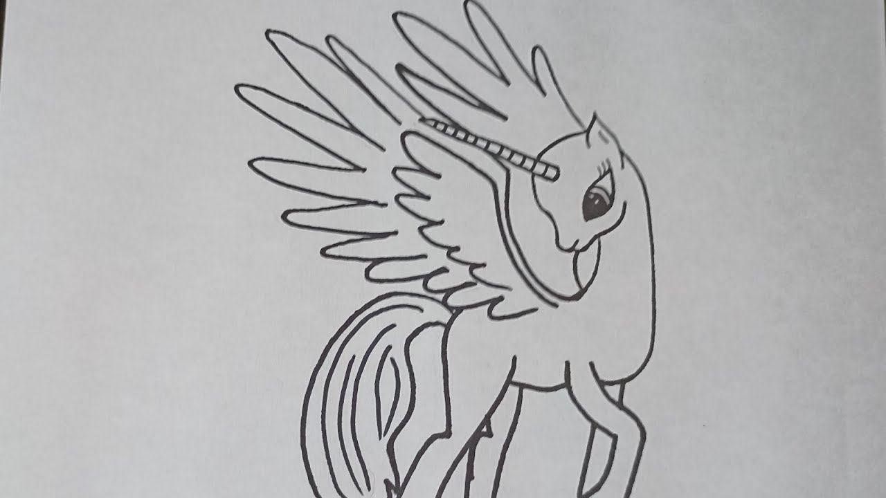 how to draw pony, рисуем пони - YouTube