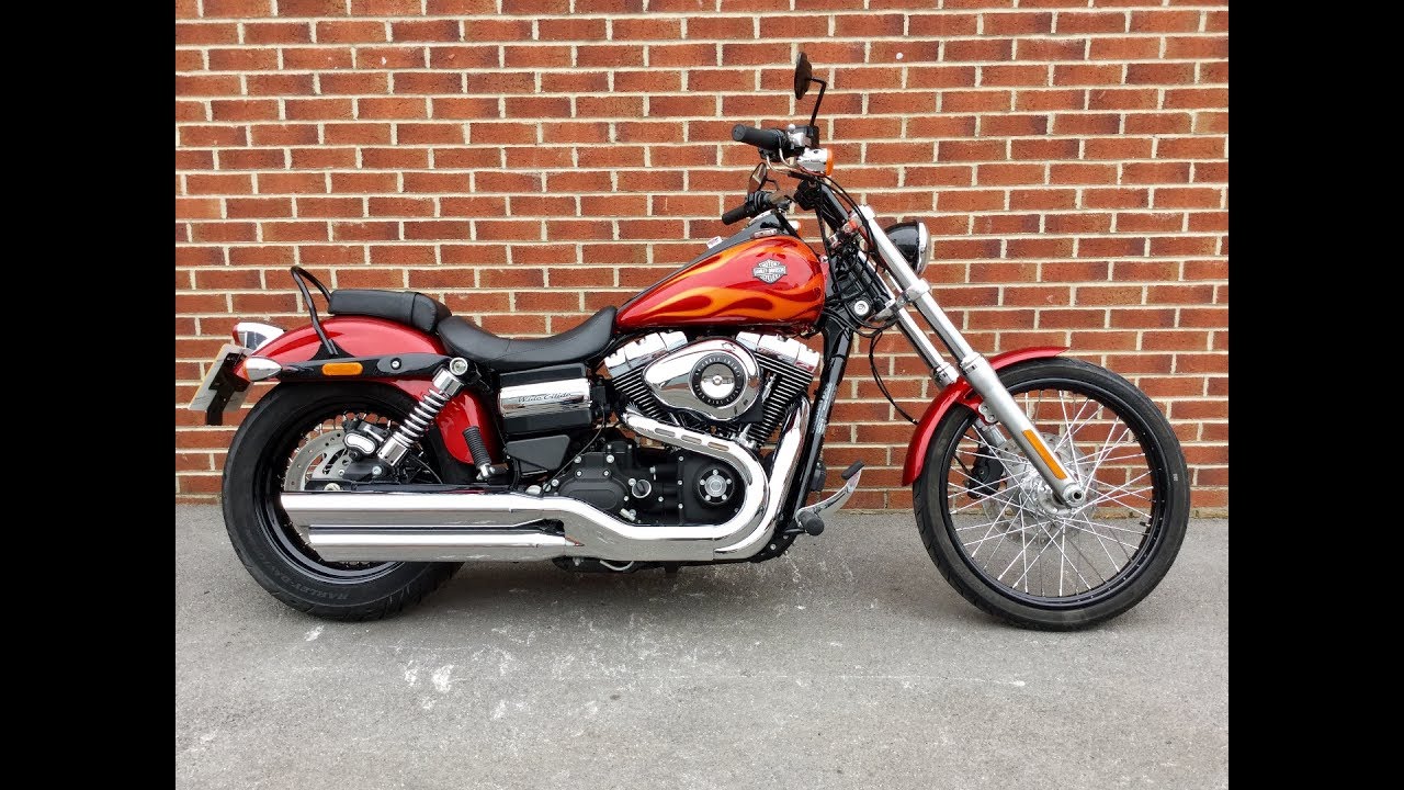 Harley-Davidson Dyna wideglide. FXDWG. Flames paintwork, www ...