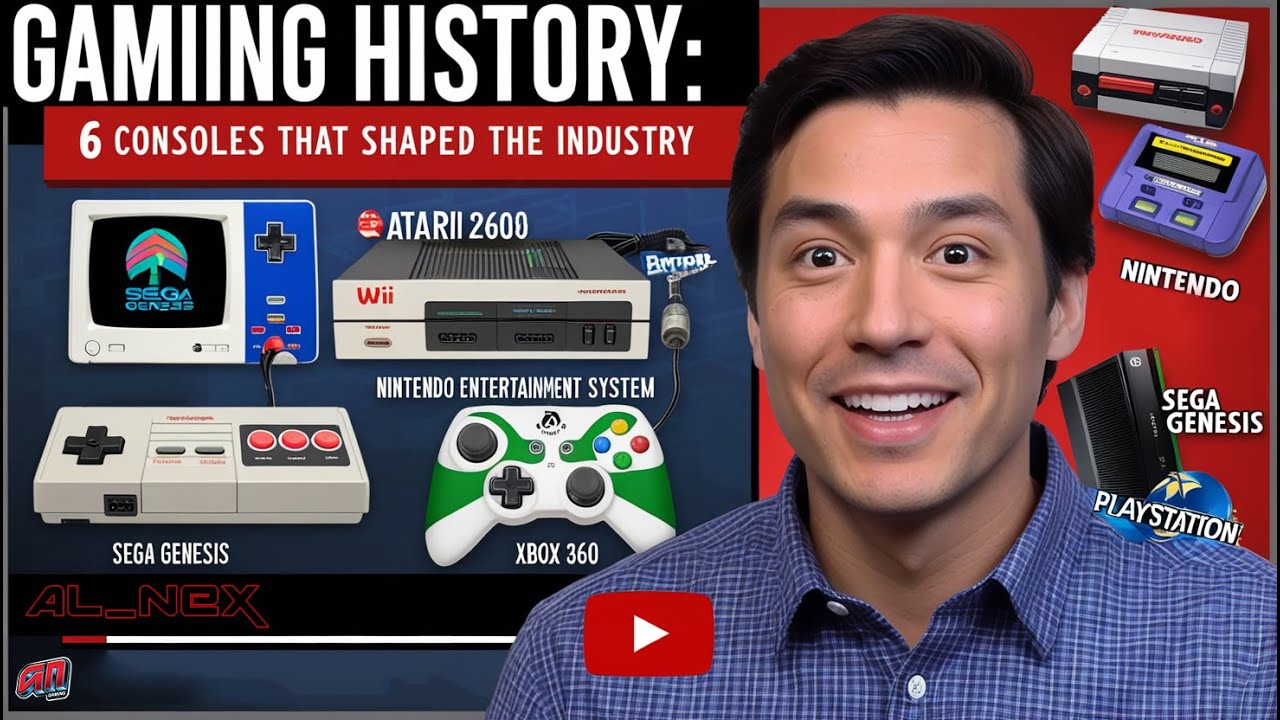 Gaming History: 6 Consoles That Shaped the Industry | #atari #nes #sega #playstation #wii #xbox ...