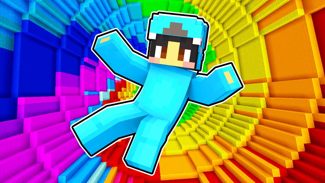 Minecraft EXTREME IMPOSSIBLE RAINBOW DROPPER! (Custom Map) - YouTube