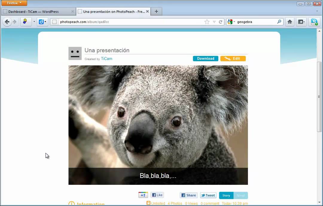 Crear una presentación con PhotoPeach - YouTube