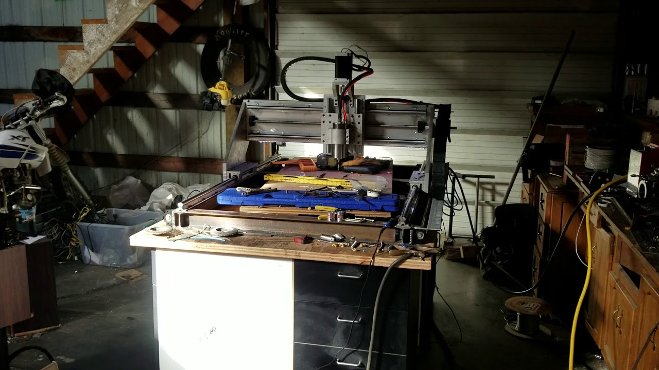 Homemade cnc - YouTube