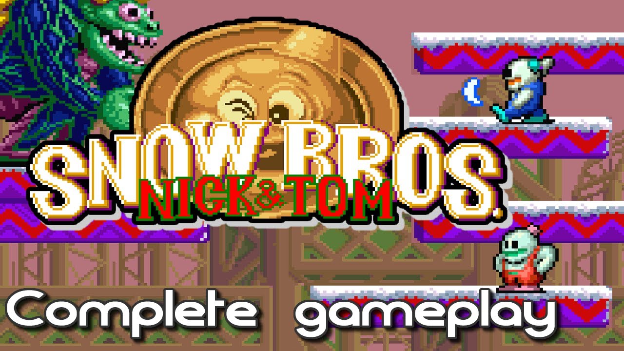 Snow Bros Nick & Tom (Arcade) Full game complete 🕹️ No deaths - No ...