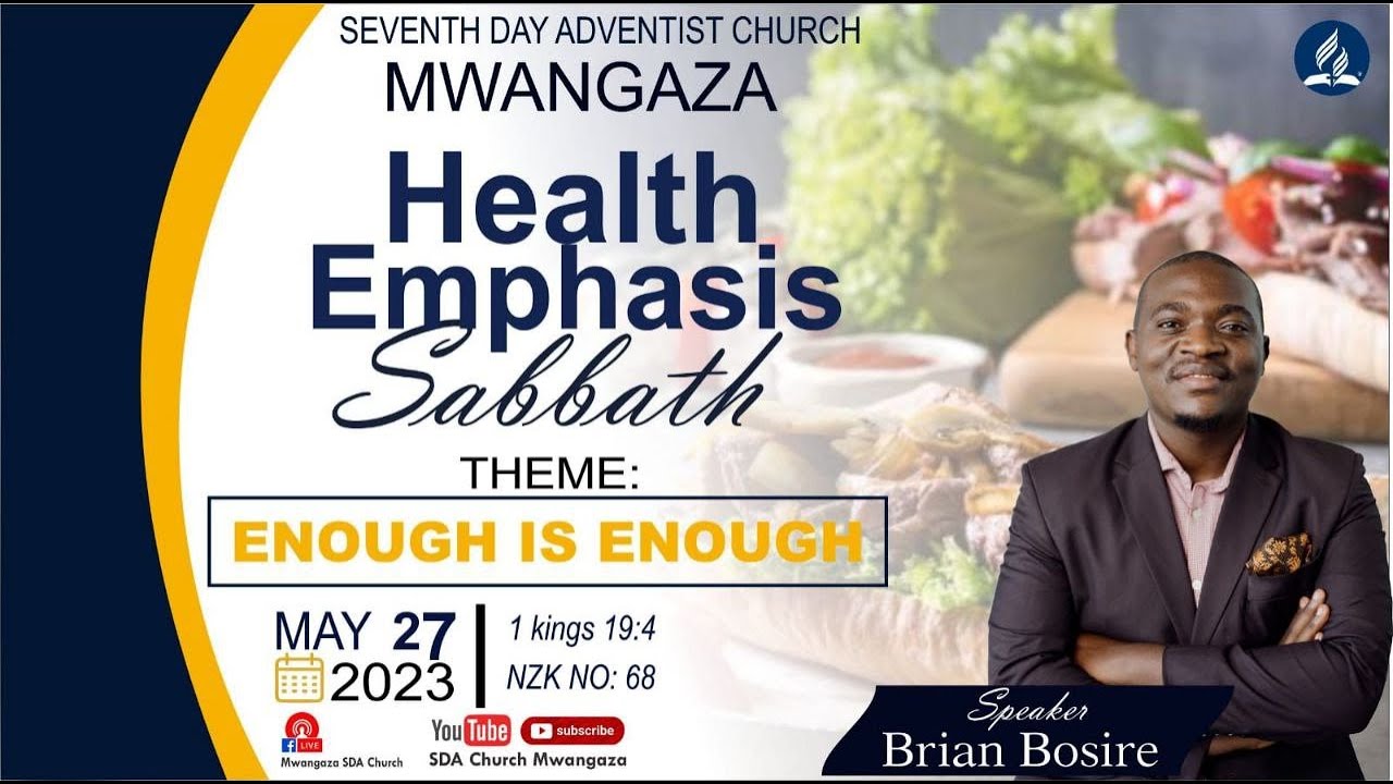 HEALTH EMPHASIS SABBATH - YouTube
