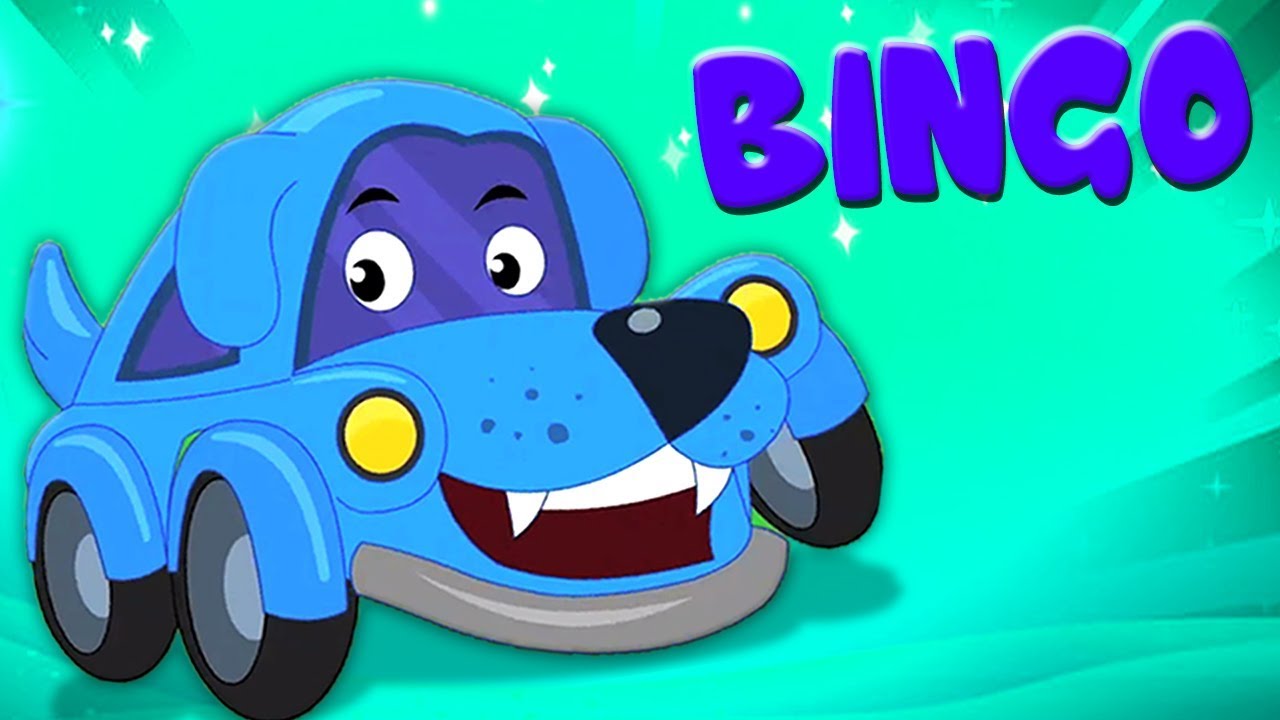 Little Red Car | bingo el perro | canción para niños | rimas infantiles ...