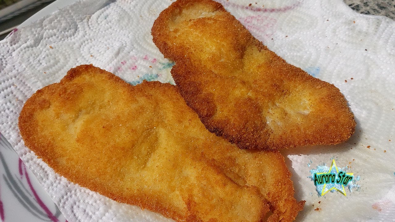 Ricetta: Sottilissime di pollo dell'aia impanate in padella - YouTube