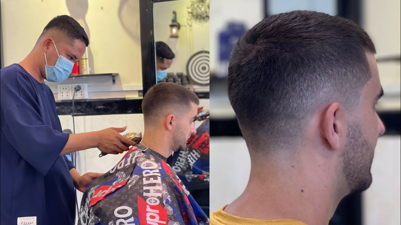 💈ម៉ូតសក់ខ្លីៗស្អាត 🇰🇭Haircut short hair. Barber shop - YouTube