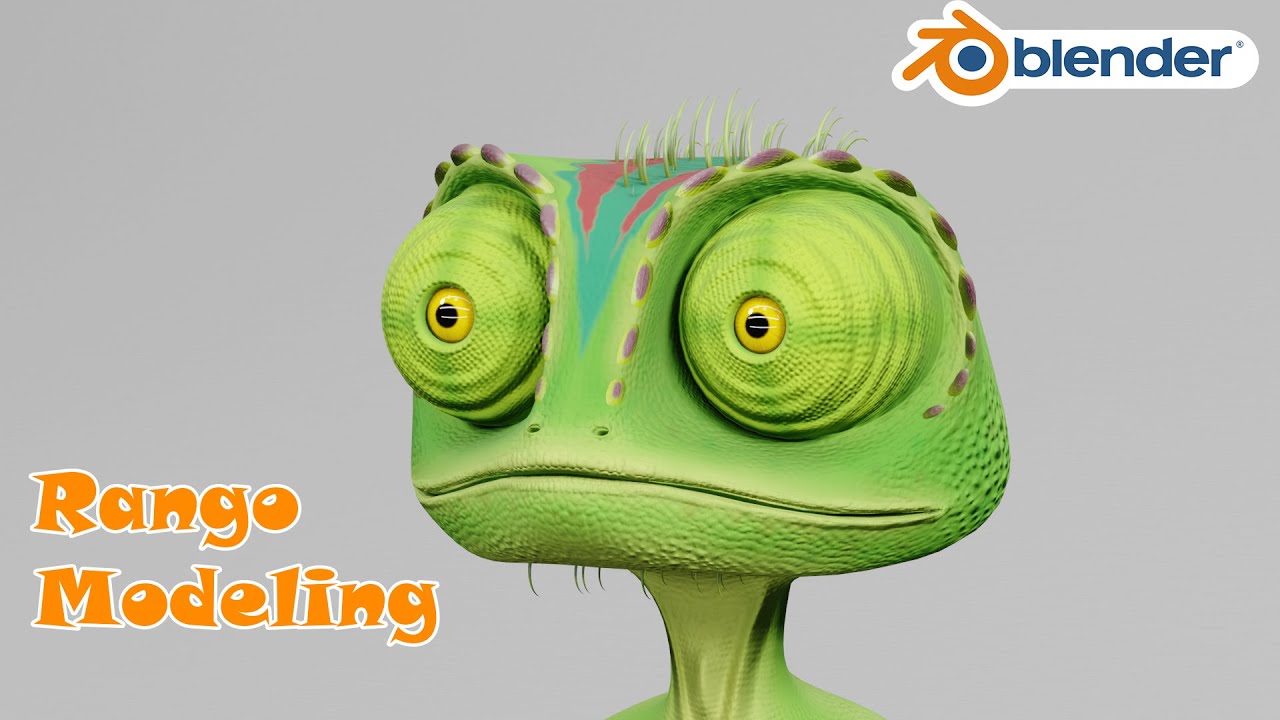 Rango Character Head Modeling in Blender - YouTube