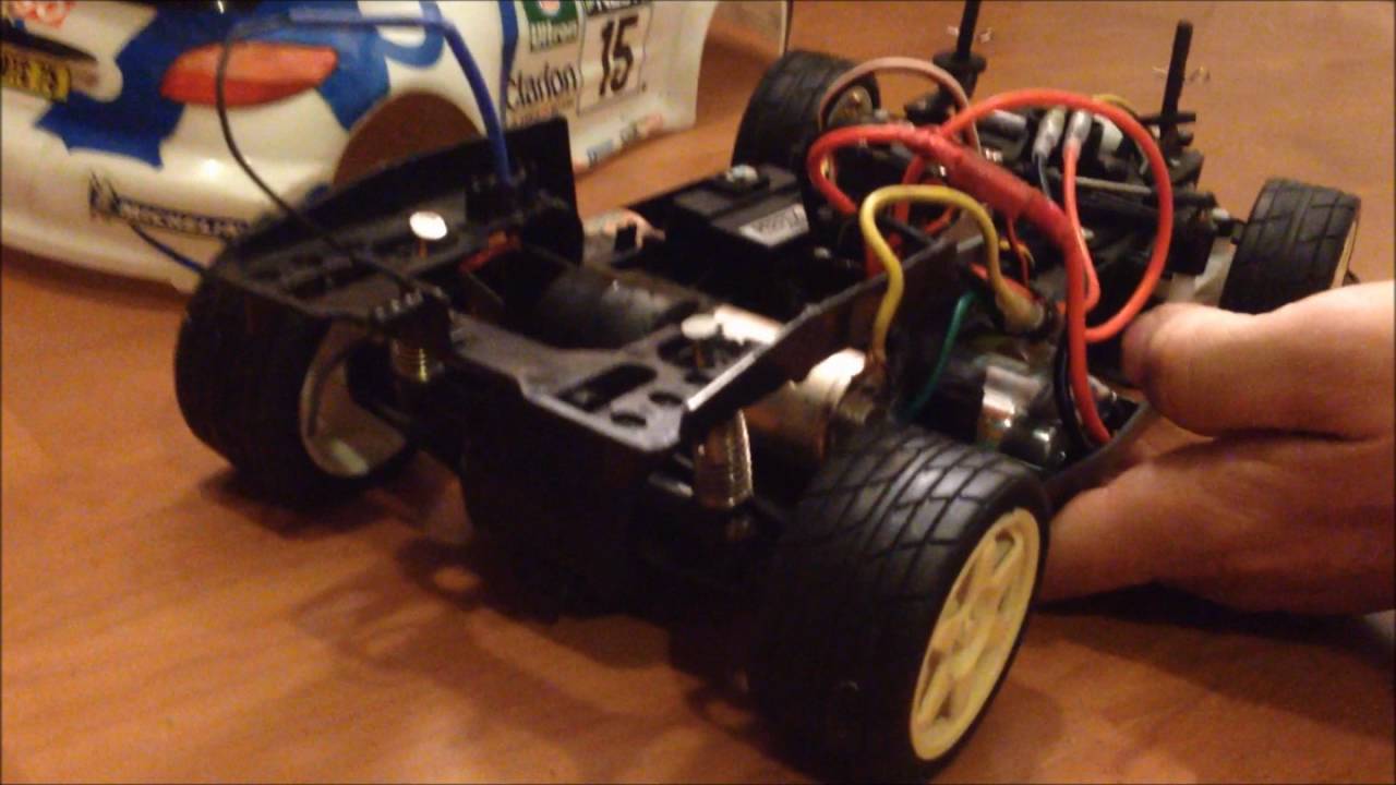 tamiya QD quick drive 206 wrc twin 380 8.4v - YouTube