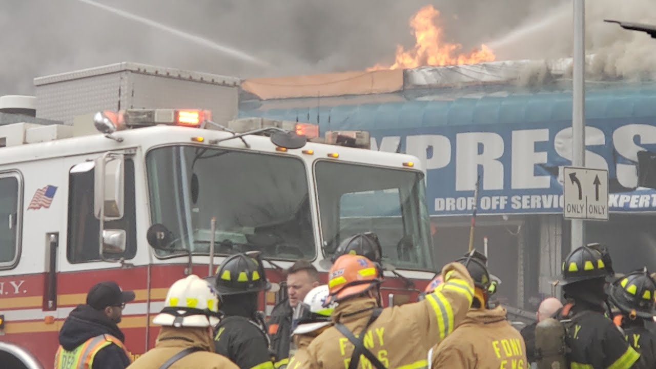 FDNY Operates On Scene Of An 4 Alarm Fire On Webster Ave In The Fordham ...