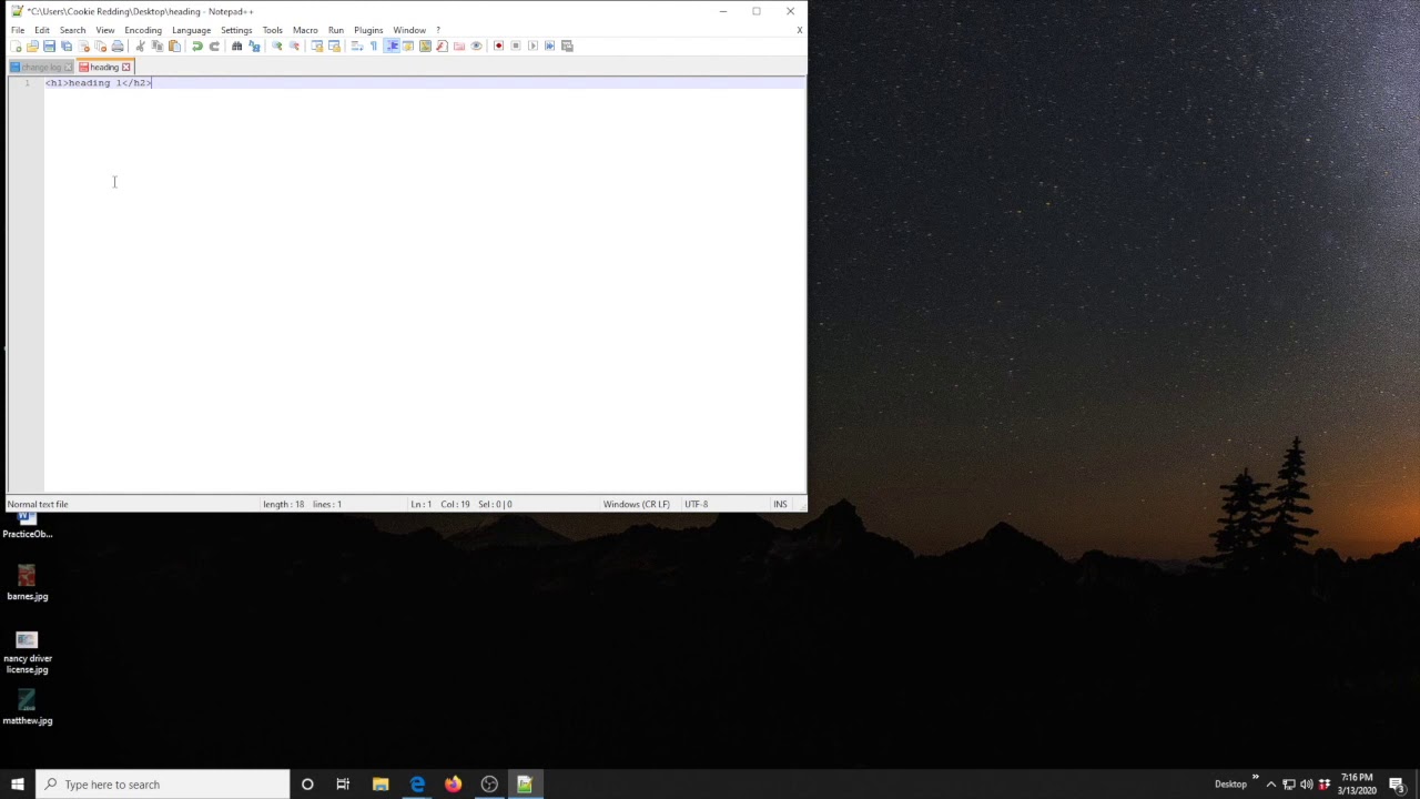 Web 101 :: Setting up Notepad ++ and basic coding - YouTube