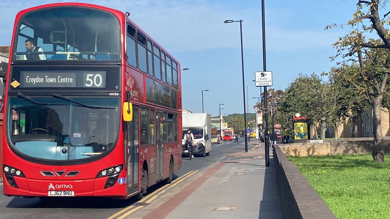2 buses are 50 & 468 at Cromwell Road (Croydon) - YouTube