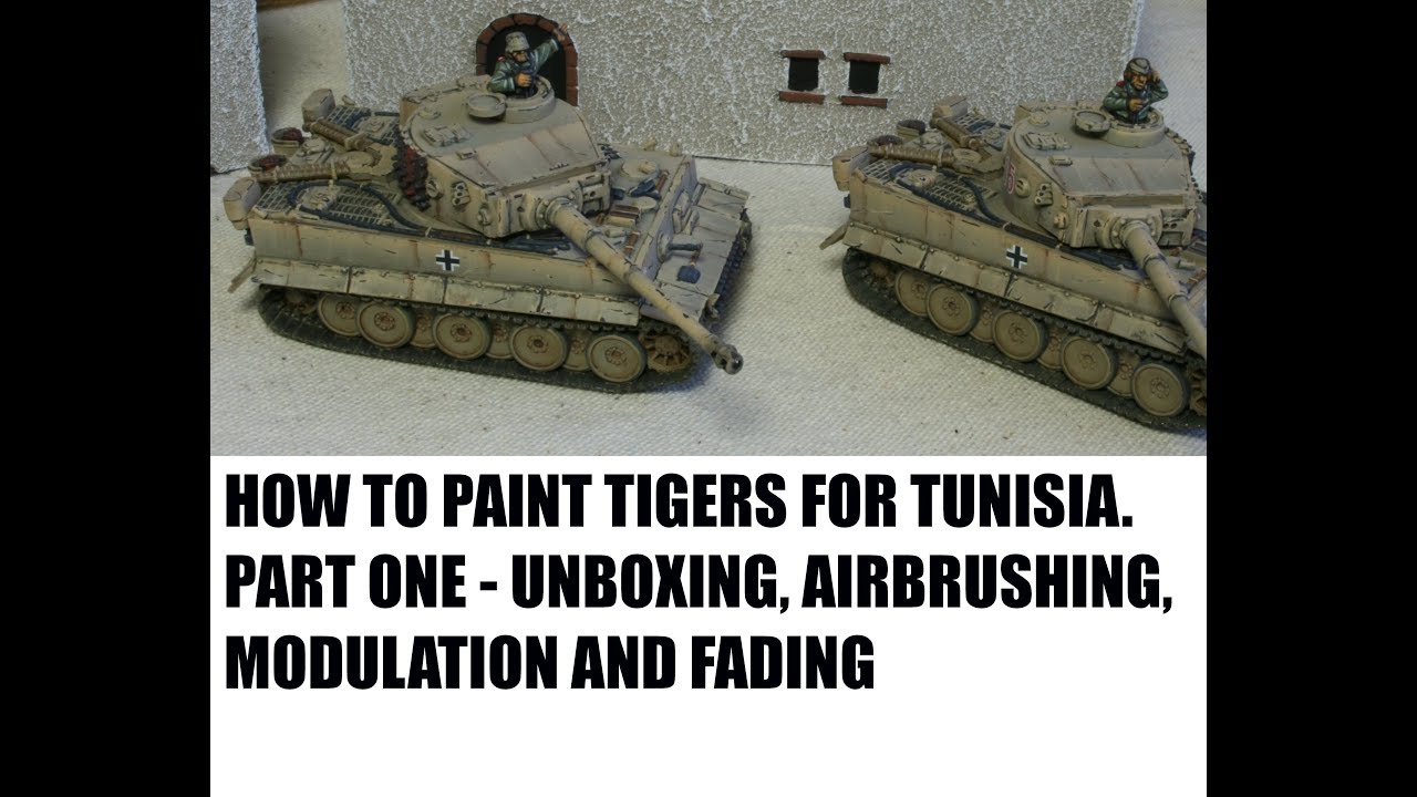 How to Paint a 15mm Tiger Tank for Flames of War Part One - YouTube